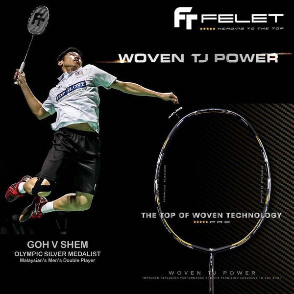 FELET Woven TJ Power Badminton Racquet (Goh V Shem) – KG Badminton